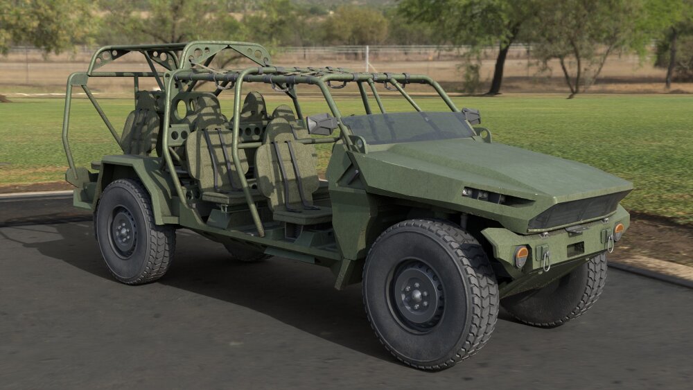 Chevy Colorado ZR2 Military Isv 3D model - Download Military Automobile ...