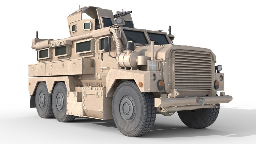 Cougar Mrap Mine Resistant Ambush Protected Vehicle 3D model - Download ...