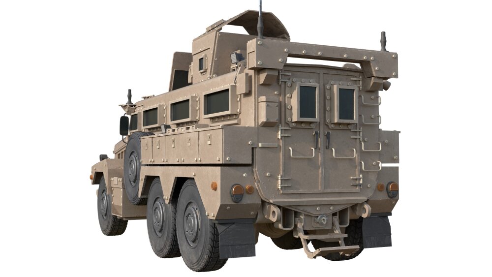 Cougar Mrap Mine Resistant Ambush Protected Vehicle 3D model - Download ...