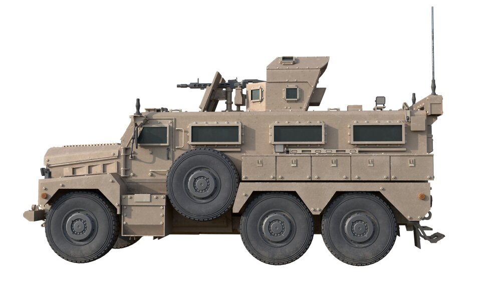 Cougar Mrap Mine Resistant Ambush Protected Vehicle 3D model - Download ...