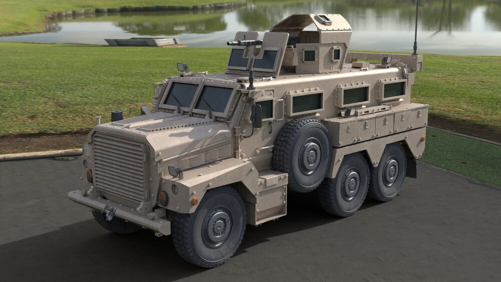 Cougar Mrap Mine Resistant Ambush Protected Vehicle 3D model - Download ...