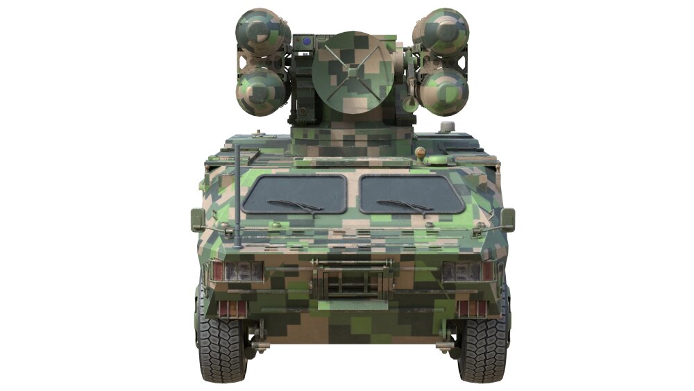 HQ-7B Chinese Air Defense Missile System 3D model - Download Artillery ...