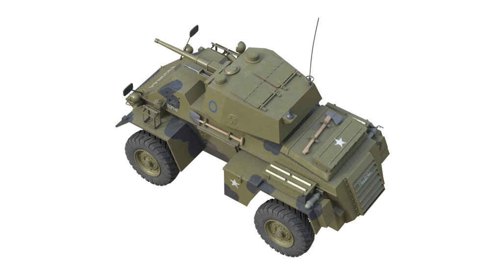 Humber Armoured Car 3D model - Download Fighting Vehicle on 3DModels.org