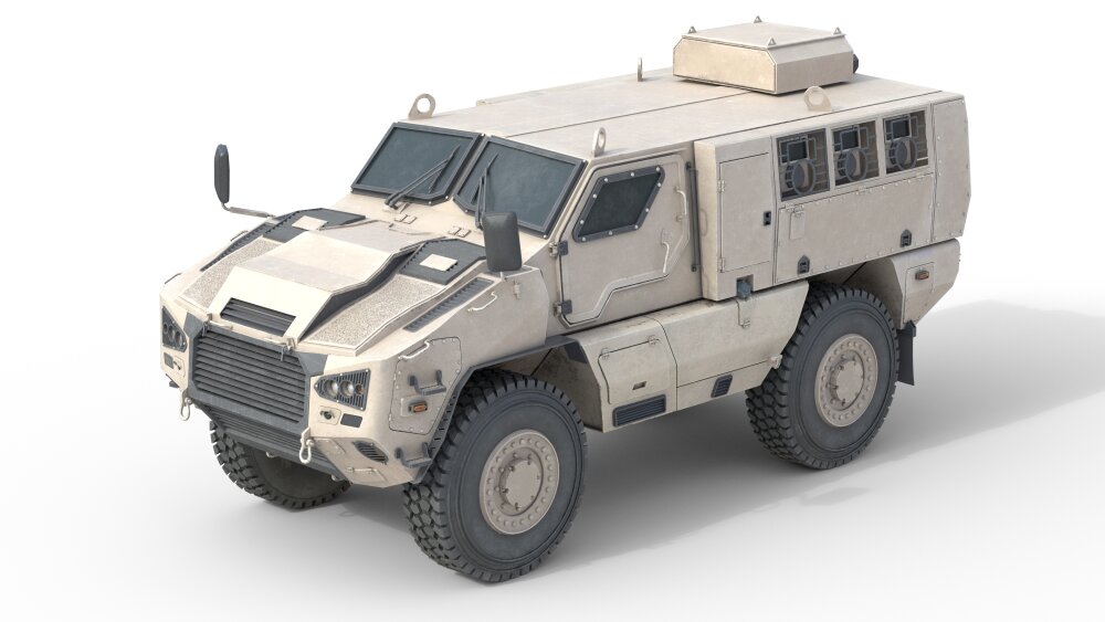 Mrap Mine Resistant Ambush Protected Vehicle 3D model - Download ...