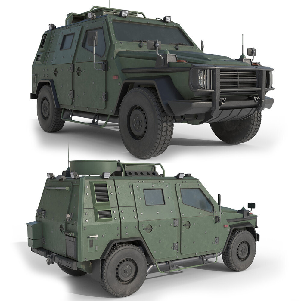 Lapv Enok Light Armored Patrol Vehicle 3D model - Download Military ...