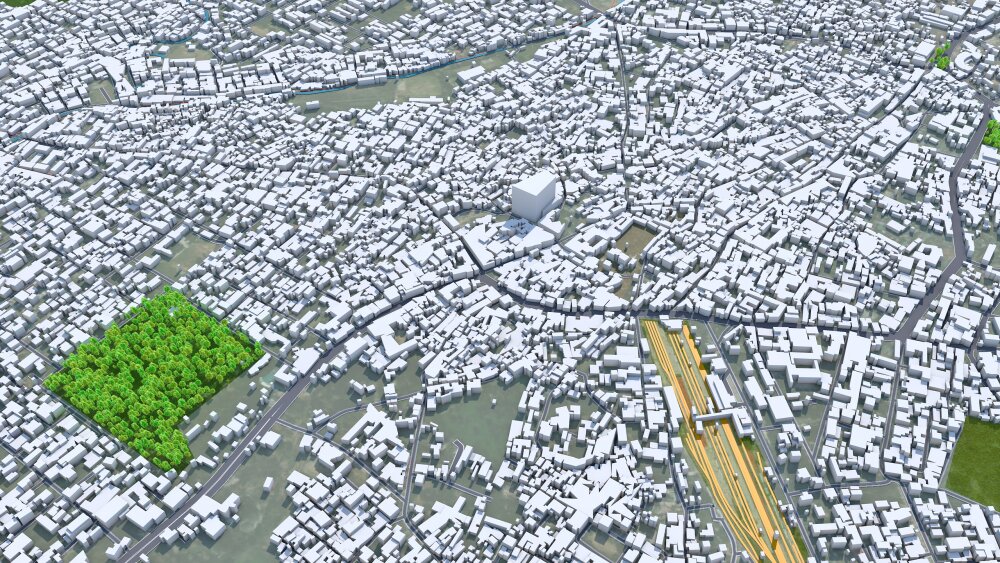 Dehradun Uttarakhand India 30km 3D model - Download City on 3DModels.org