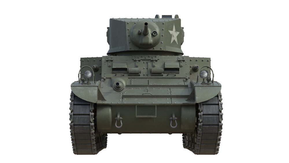 M3 Stuart Light Tank 3D model - Download Tank on 3DModels.org
