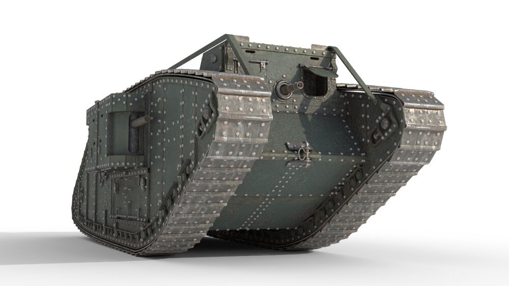 Mark IV Female Tank 3D model - Download Tank on 3DModels.org