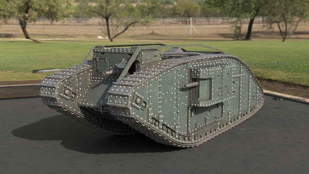 Mark IV Female Tank 3D model - Download Tank on 3DModels.org