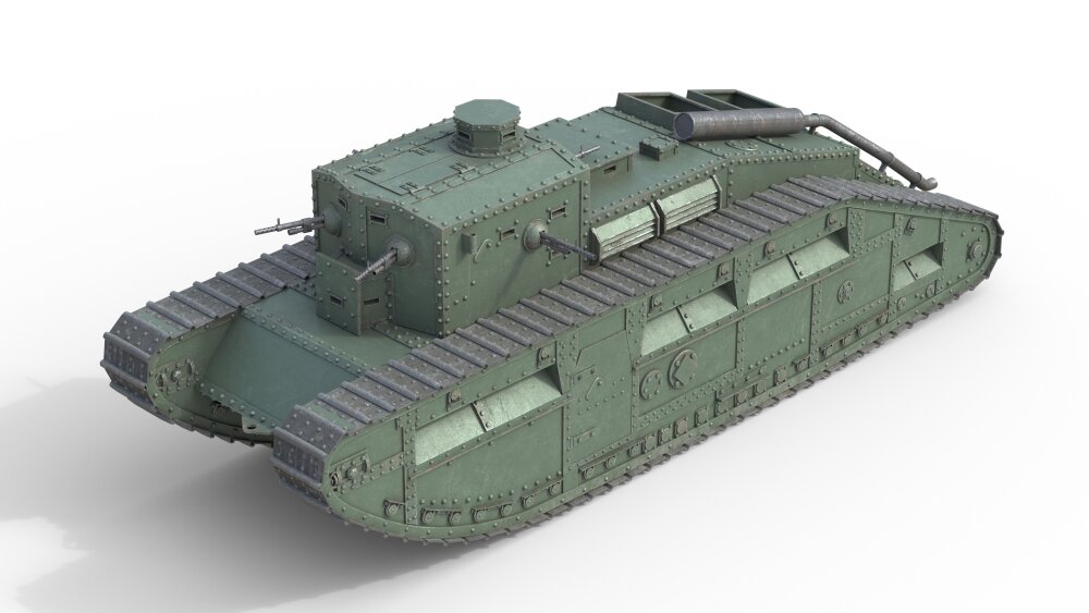 Medium Mark C Medium Tank 3D model - Download Tank on 3DModels.org