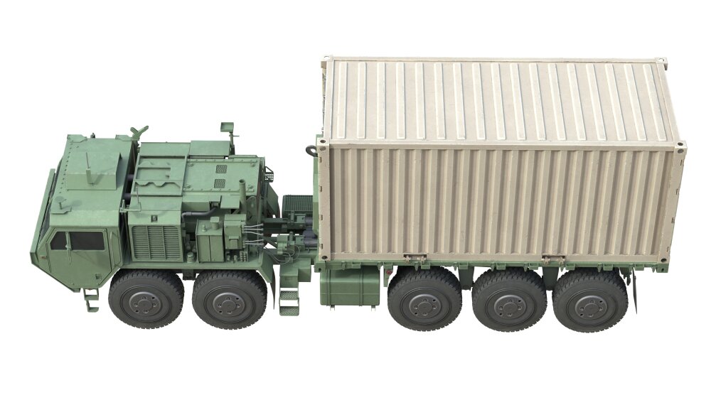 Trak Konteyner Oshkosh PLS A1 M1074A1 3D model - Download Truck on ...