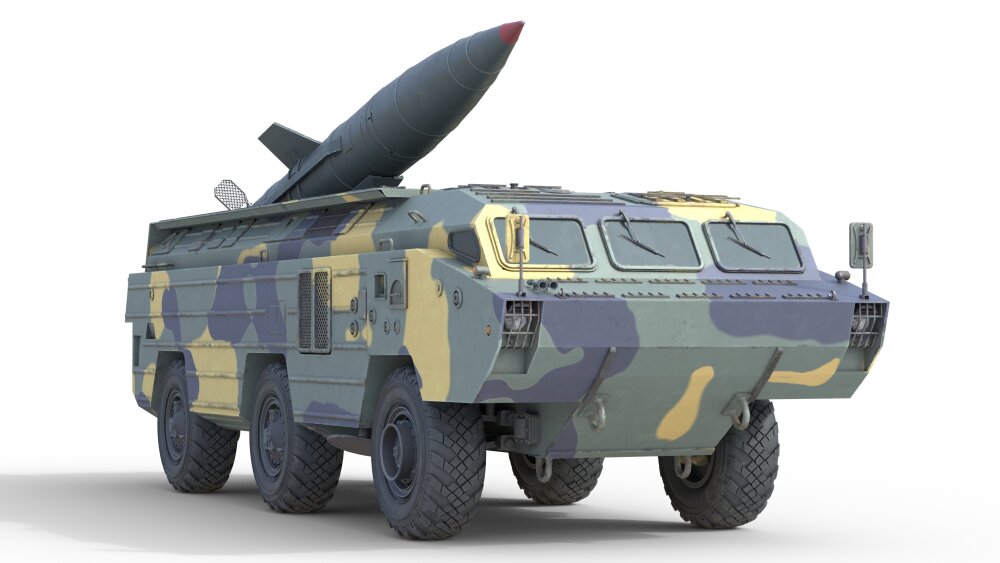 Otr 21 Tochka Tactical Ballistic Missile 3D model - Download Artillery ...