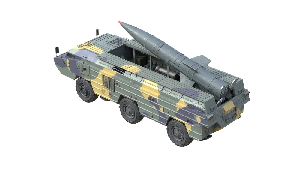 Otr 21 Tochka Tactical Ballistic Missile 3D model - Download Artillery ...