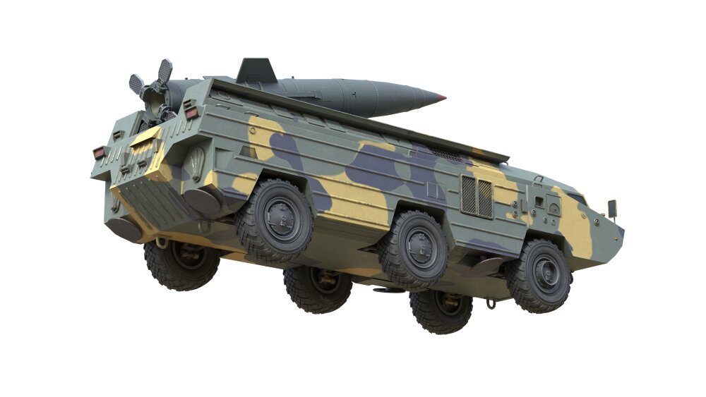 Otr 21 Tochka Tactical Ballistic Missile 3D model - Download Artillery ...