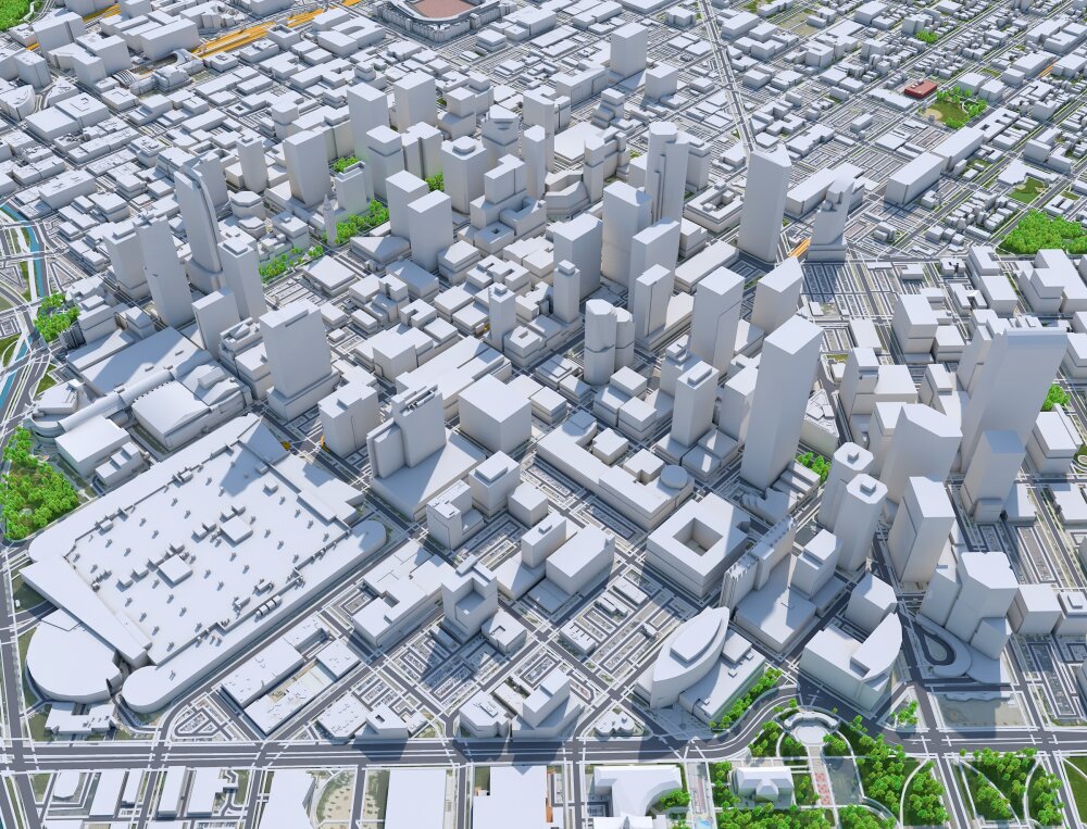 Centro de Denver Colorado USA Modelo 3D - Descargar Ciudad activado ...
