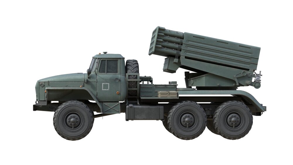 Tornado G Multiple Launch Rocket System 3D model - Download Artillery ...