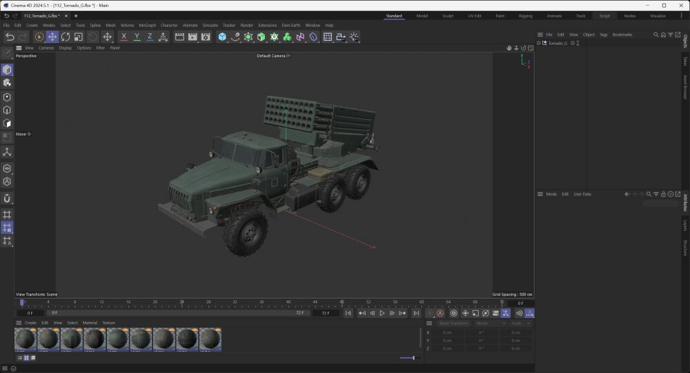 Tornado G Multiple Launch Rocket System 3D model - Download Artillery ...