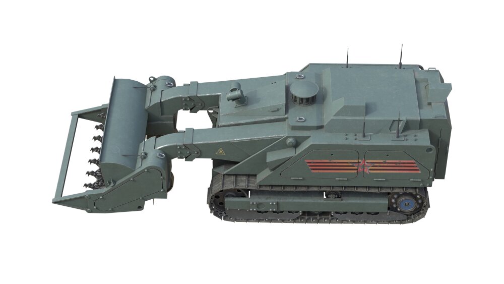 Uran-6 Multifunctional Robotic Mine Clearing Robot 3D model - Download ...