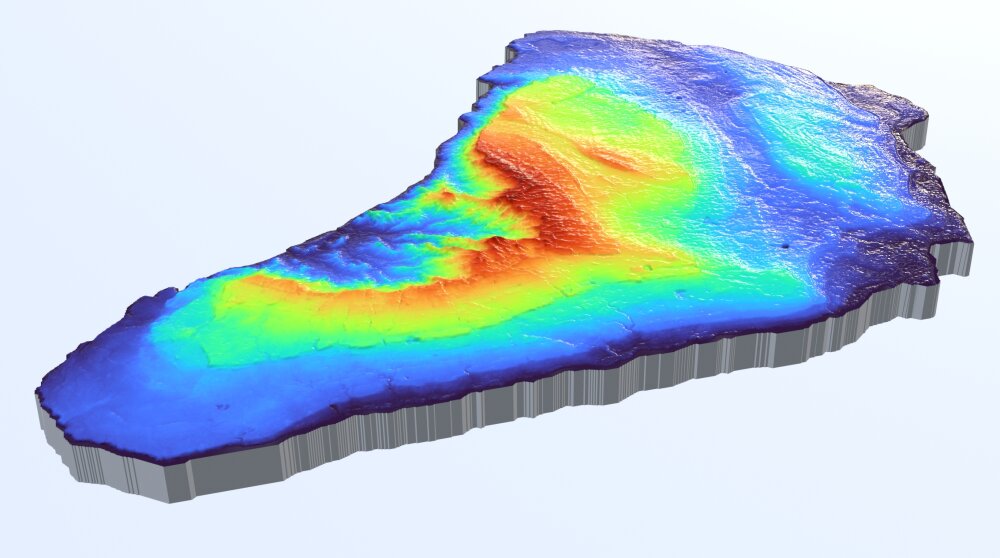 Barbados Terrain Map 3D model - Download Landscapes on 3DModels.org