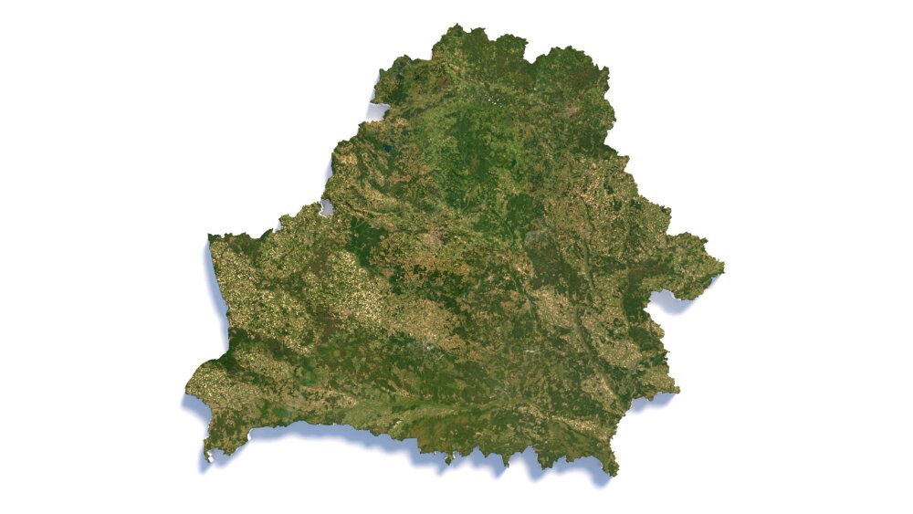 Belarus Terrain Map 3D model - Download Landscapes on 3DModels.org