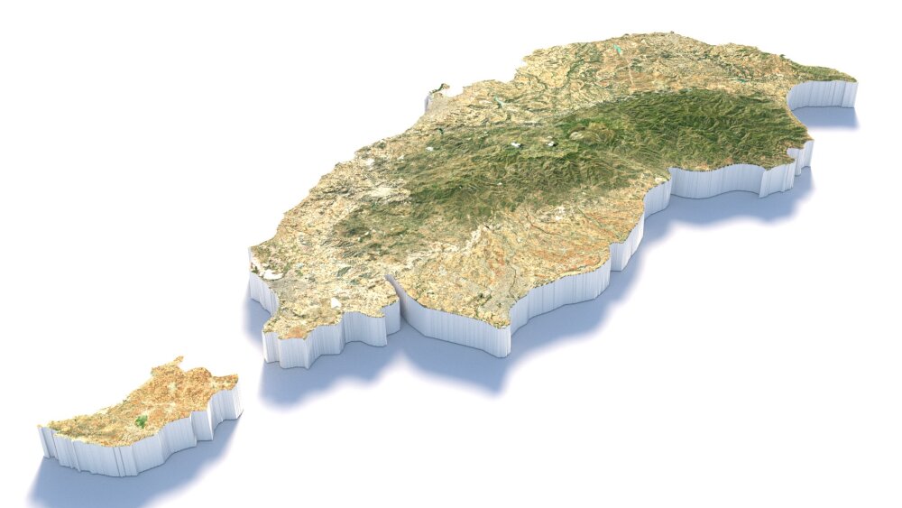 Cyprus Terrain Map 3D model - Download Landscapes on 3DModels.org