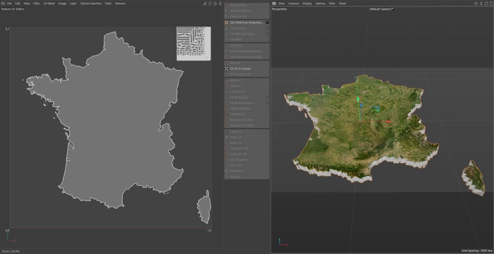 France Terrain Map 3D model - Download Landscapes on 3DModels.org