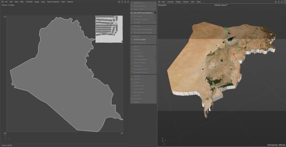 Iraq Terrain Map 3D model - Download Landscapes on 3DModels.org