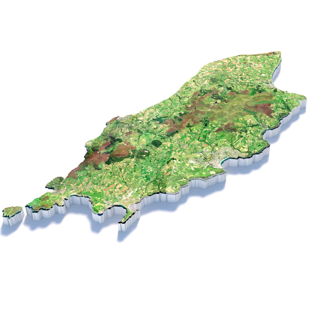 Isle of Man Ellan Vannin Terrain Map 3D model - Download Landscapes on ...