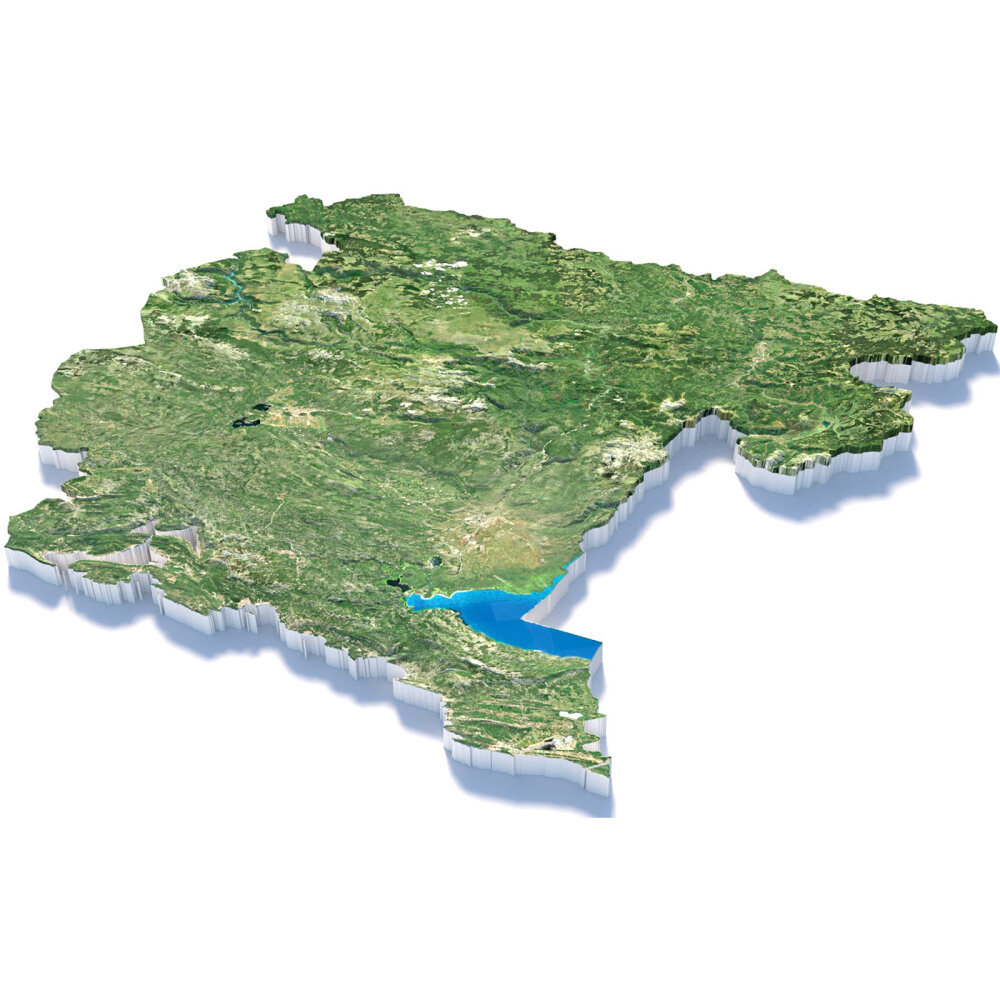 Montenegro Terrain Map 3D model - Download Landscapes on 3DModels.org
