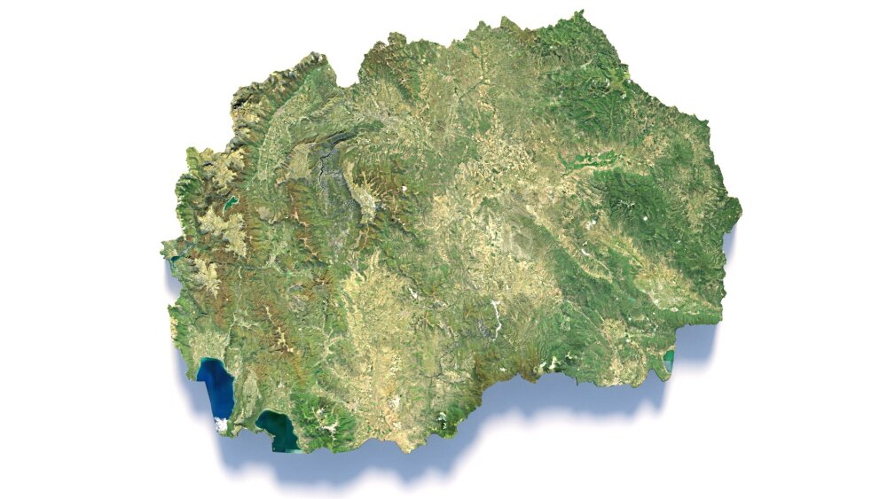 North Macedonia Terrain Map 3D model - Download Landscapes on 3DModels.org