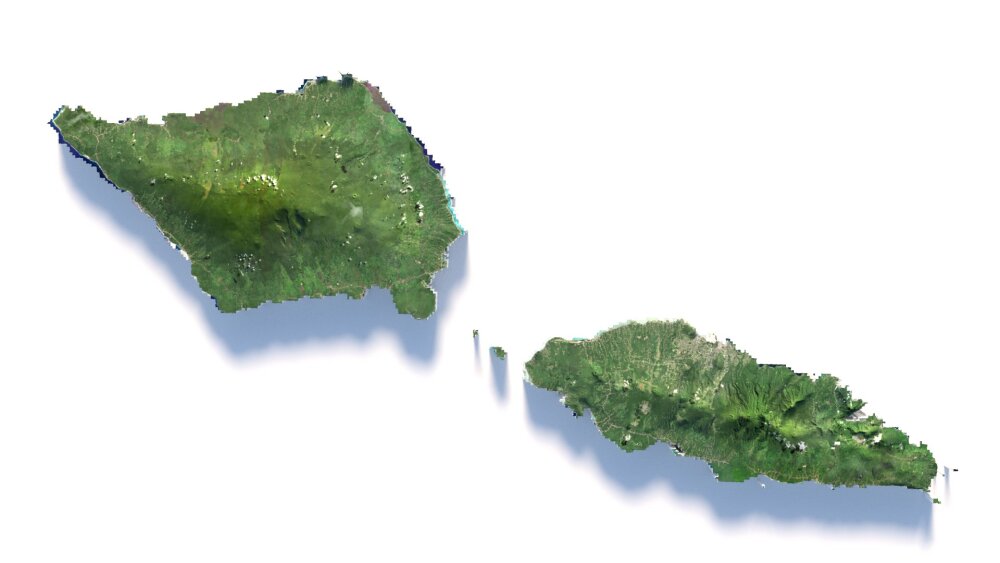 Samoa Terrain Map 3D model - Download Landscapes on 3DModels.org