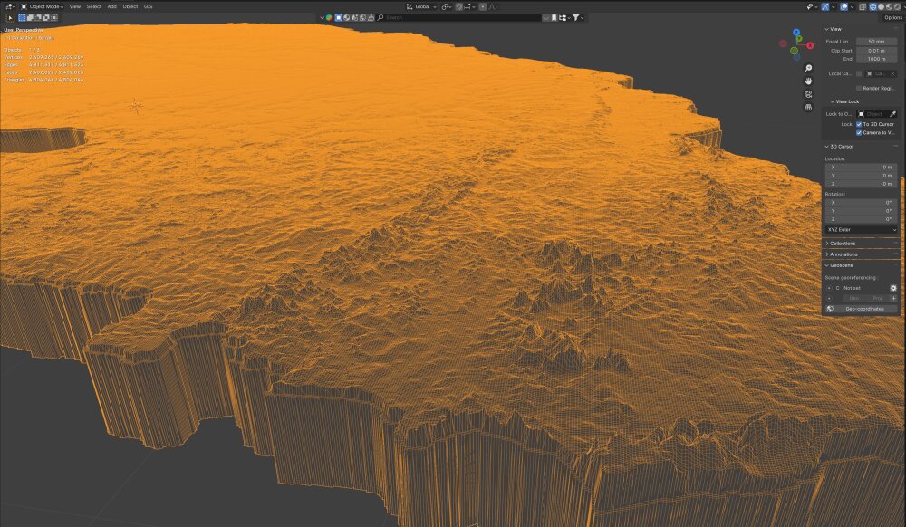 Senegal Terrain Map 3D model - Download Landscapes on 3DModels.org
