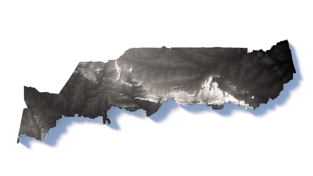 Mapa del Terreno de Togo Modelo 3D - Descargar Paisajes on 3DModels.org