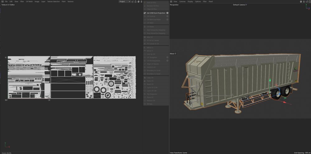 Cmc Harvester Trailer 3D model - Download Trailer on 3DModels.org