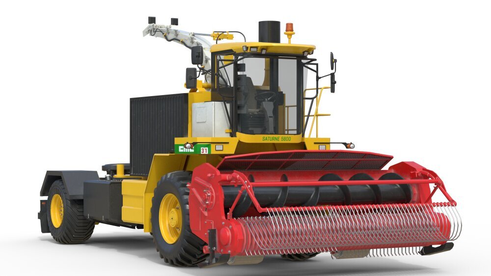 Cmc Saturn 5800 Forage Harvester 3D model - Download Tractor on ...