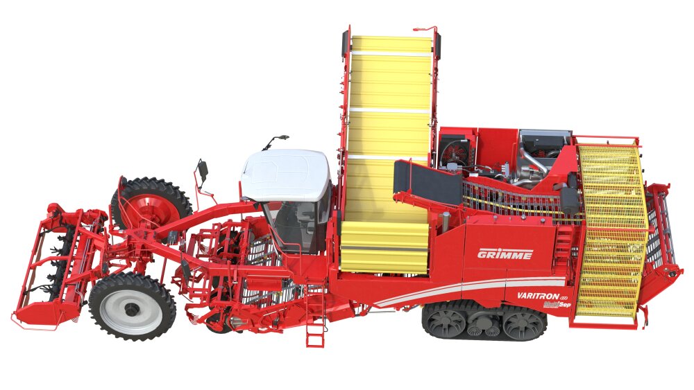 Harvester Grimme Varitron 470 3D model - Download Tractor on 3DModels.org