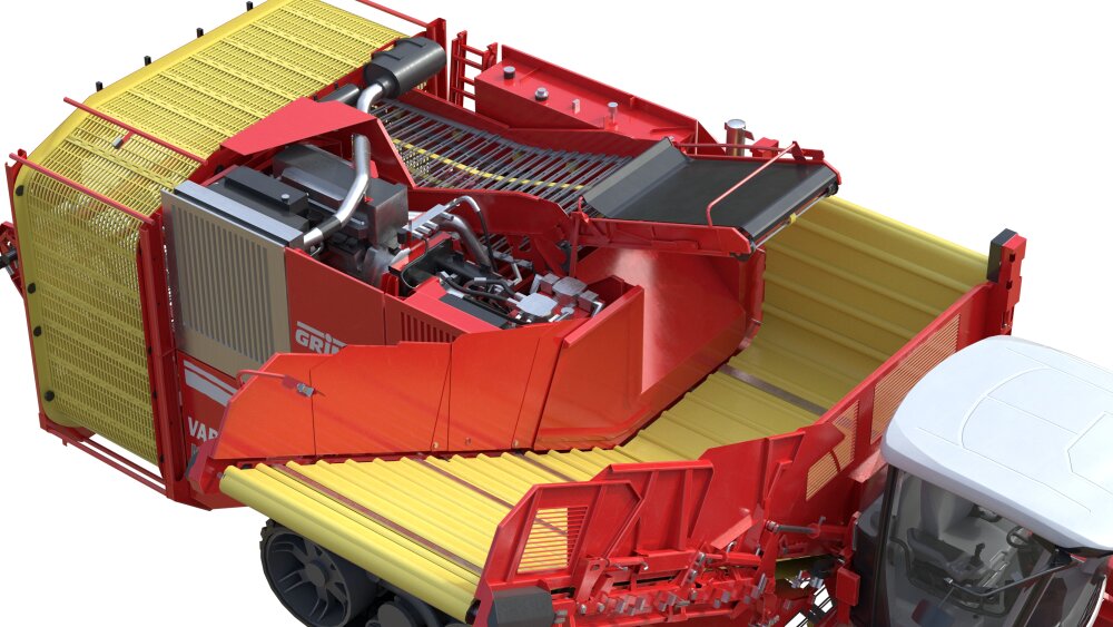 Harvester Grimme Varitron 470 3D model - Download Tractor on 3DModels.org