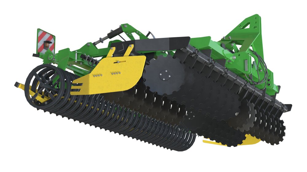 Kerner Helix H450 Trailed Disc Harrow 3D model - Download Trailer on ...