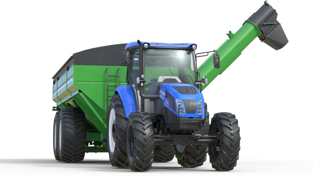 Tractor New Holland Workmaster con Carro Brent Modelo 3D - Descargar ...