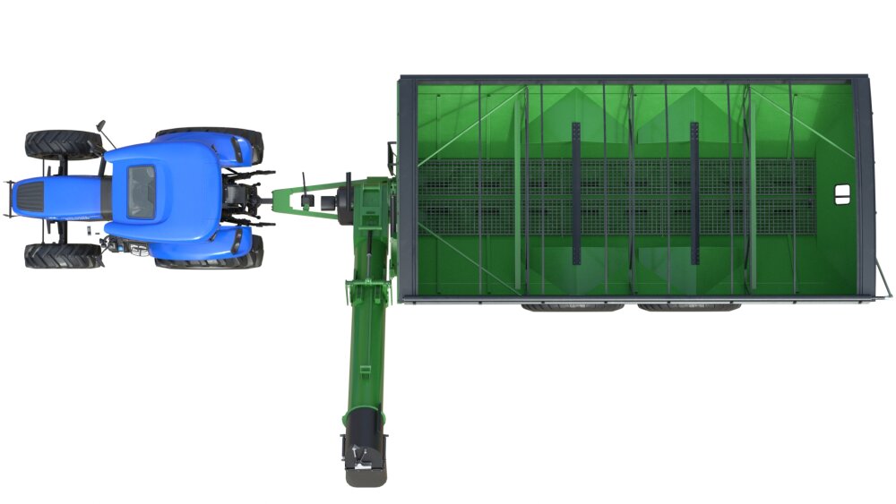New Holland Workmaster Tractor and Brent Cart 3D model - Download ...