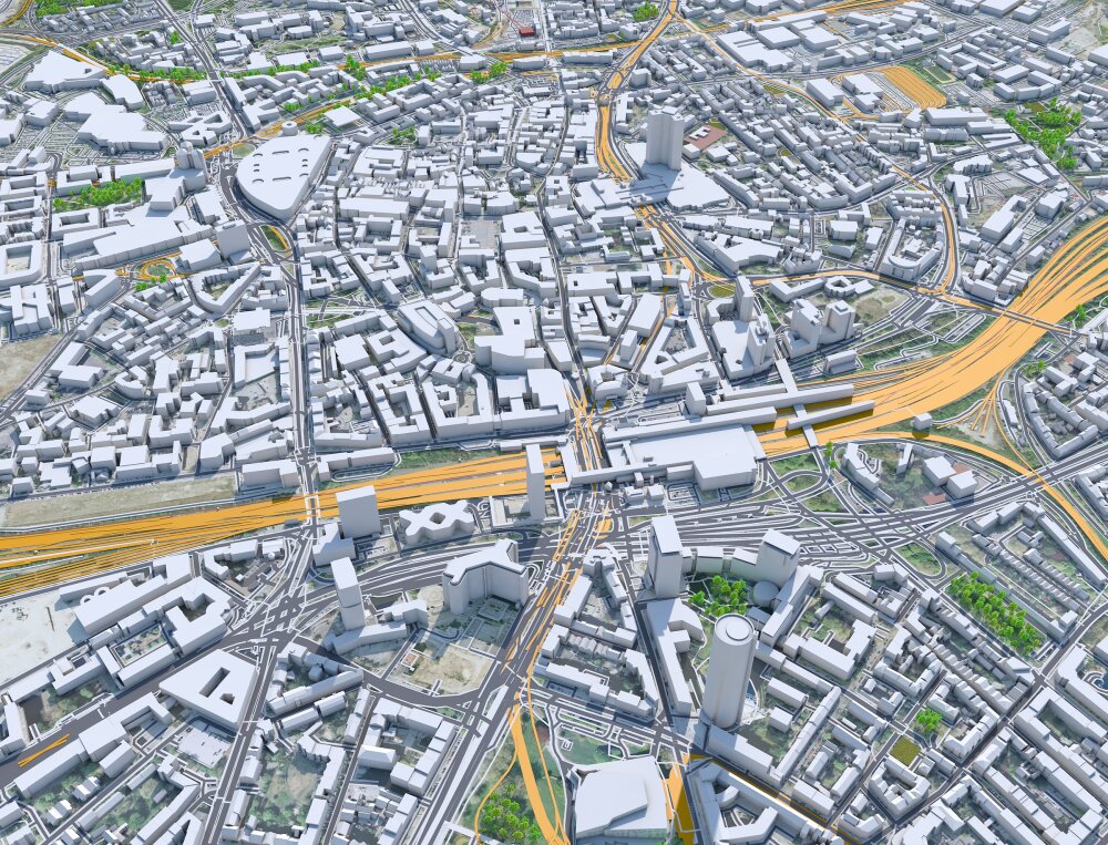 Essen City Germany 3D model - Download City on 3DModels.org