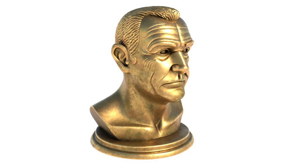 Sean Connery Statue 3D model - Download Sculptures on 3DModels.org