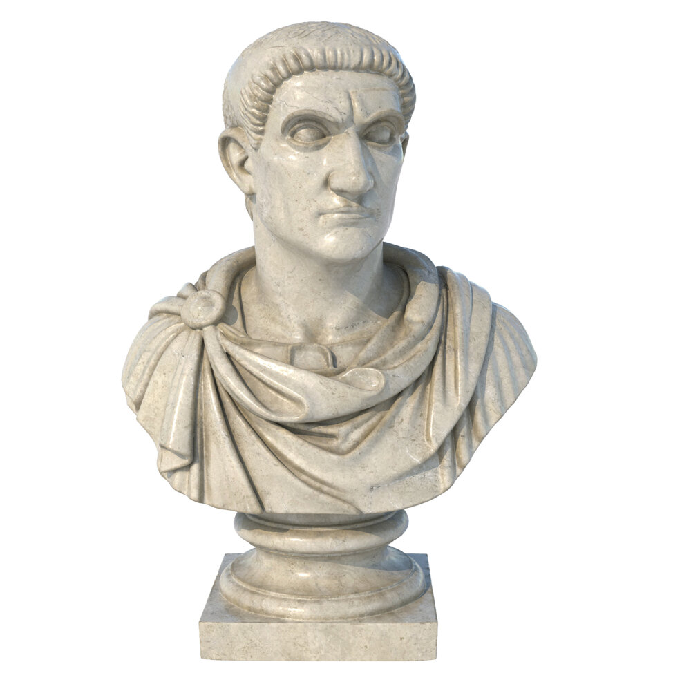Busto Del Emperador Constantino Modelo 3D - Descargar Escultura ...