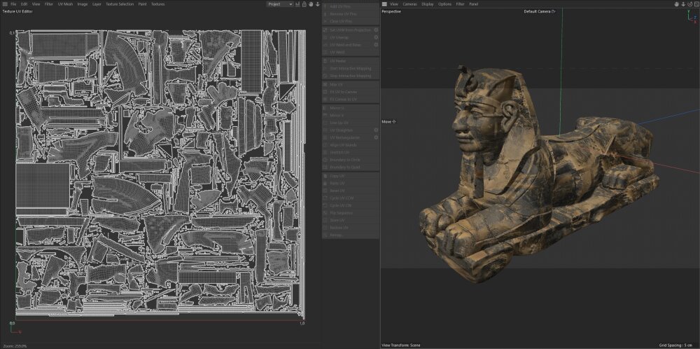 Ancient Egyptian Sphinx 3D model - Download Sculptures on 3DModels.org