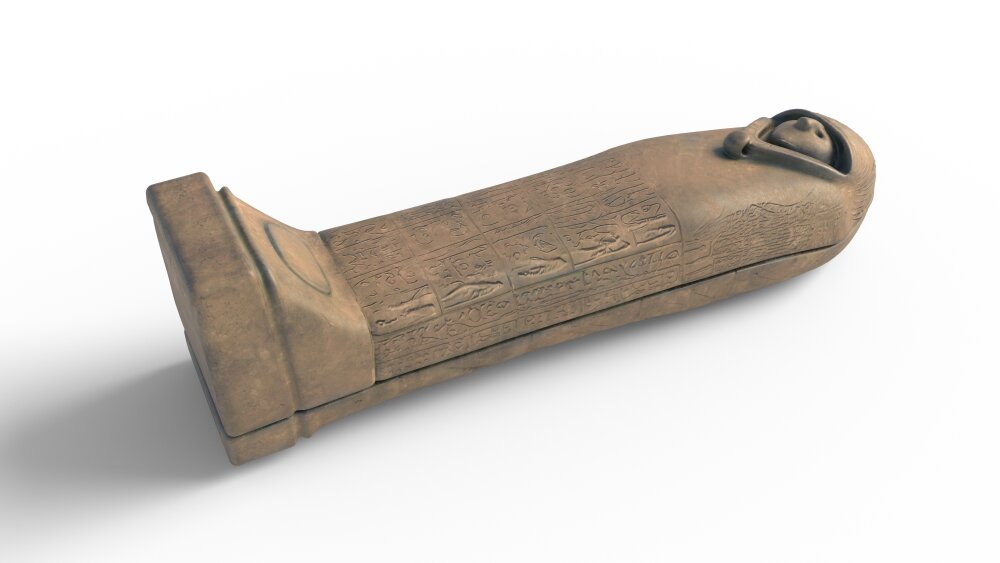 Pharaoh Coffin 3D model - Download Sculptures on 3DModels.org