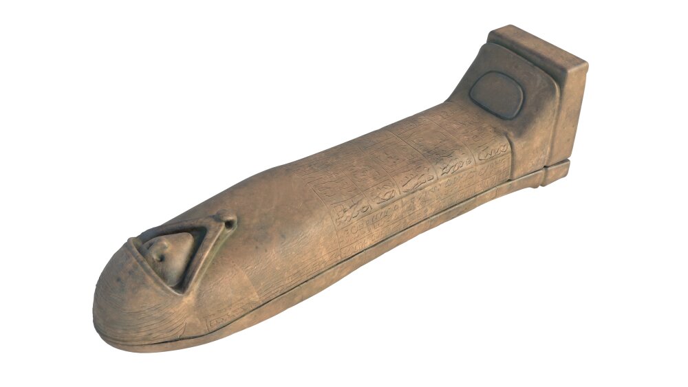 Pharaoh Coffin 3D model - Download Sculptures on 3DModels.org