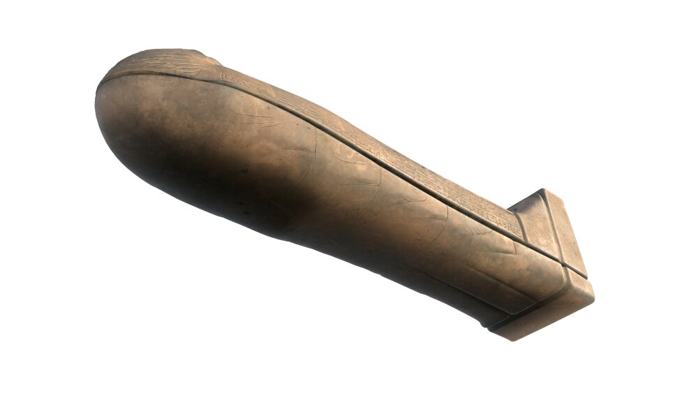 Pharaoh Coffin 3D model - Download Sculptures on 3DModels.org