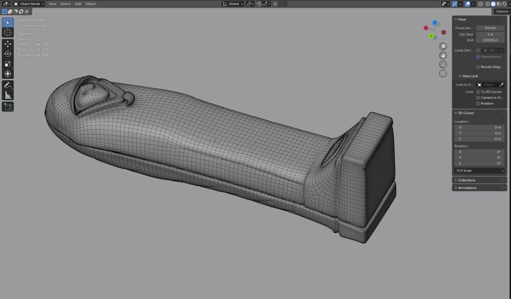 Pharaoh Coffin 3D model - Download Sculptures on 3DModels.org