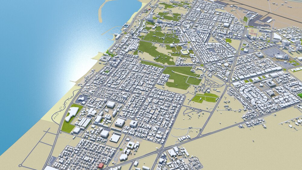 Fujairah City UAE 3D model - Download City on 3DModels.org