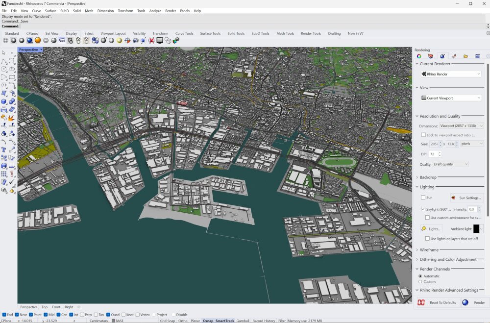 Funabashi Chiba Japan 30km 3D model - Download City on 3DModels.org